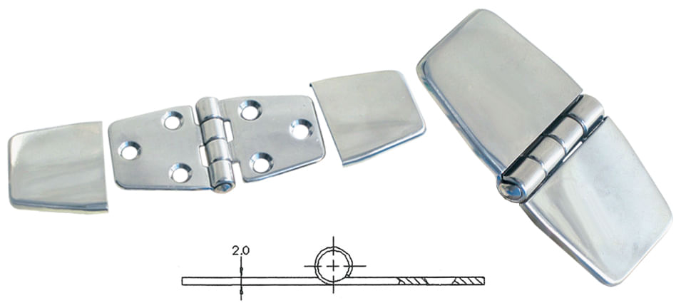 Balama inox cu capac 78mm