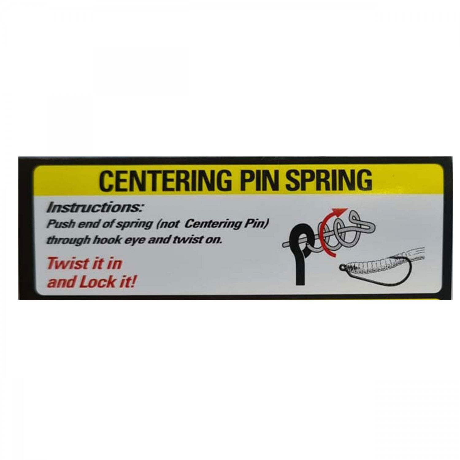 Spiral Owner Centering Pin Spring