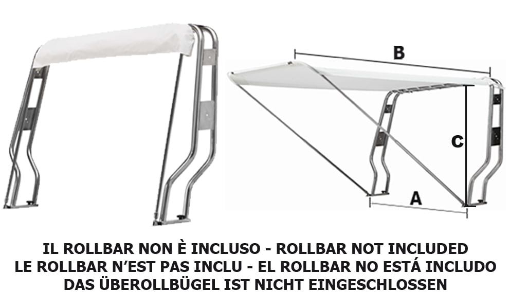 Bimini telescopic pentru roll-bar GFN