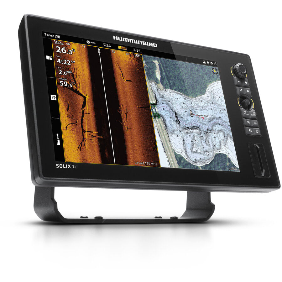 Humminbird Solix 12 Chirp Mega Si+, Di+, Chirp 2D, Gps G3