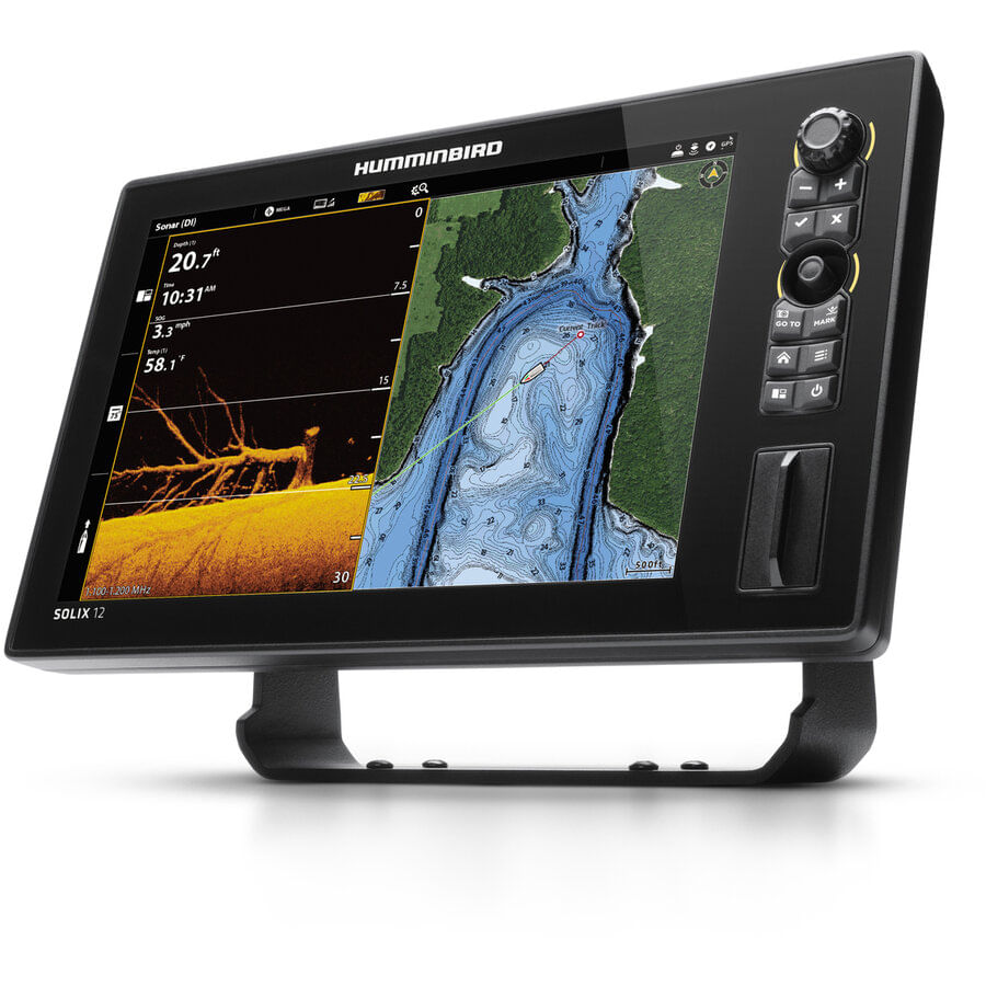 Humminbird Solix 12 Chirp Mega Si+, Di+, Chirp 2D, Gps G3, W/O Transd.
